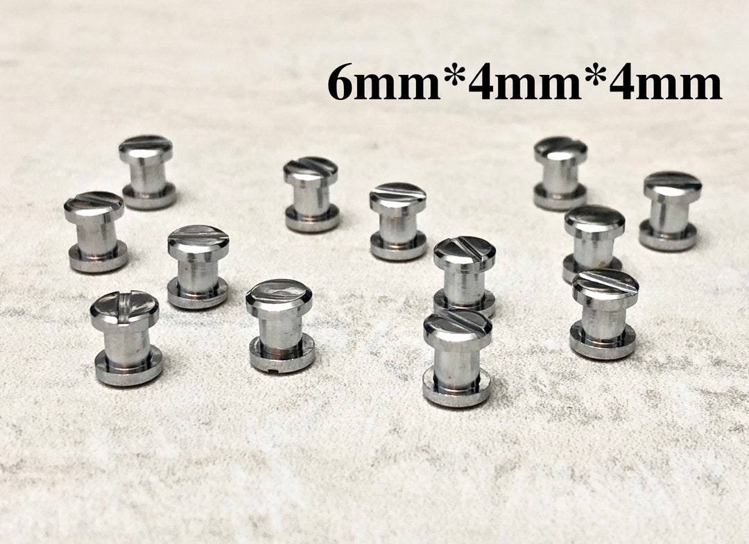Silver Chicago Screw Rivets: DIY Jewelry Making Supply (6mm*4mm*4mm) - Etsy