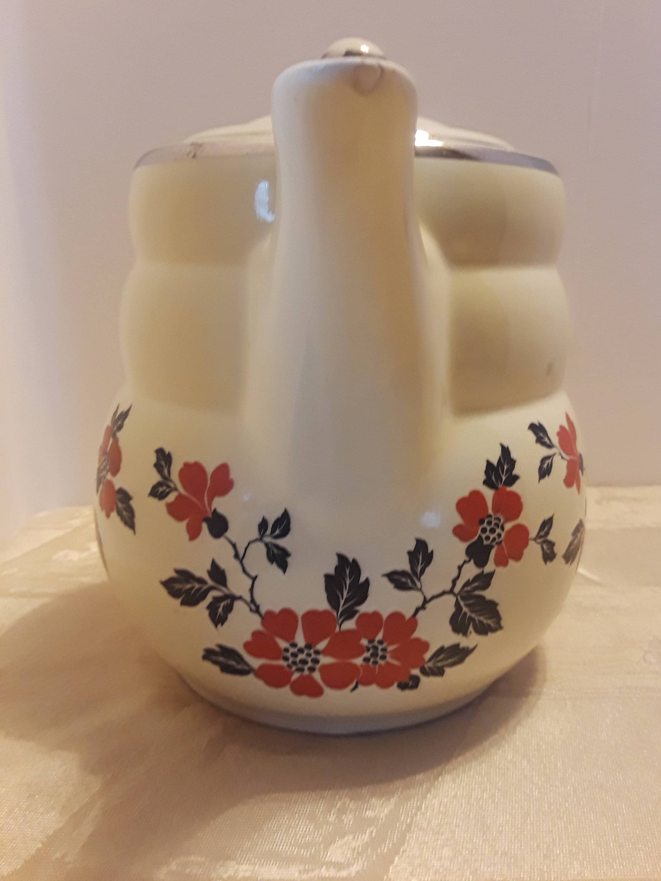 Hall Red Poppy Daniel Coffee Pot, Vintage - Etsy