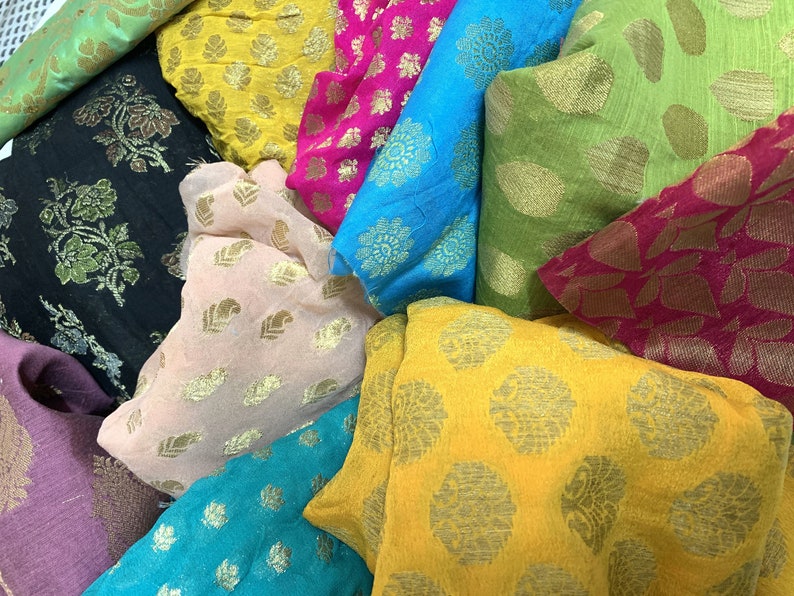 Exquisite Woven Fabric Bundles Decorative Textiles Bright | Etsy