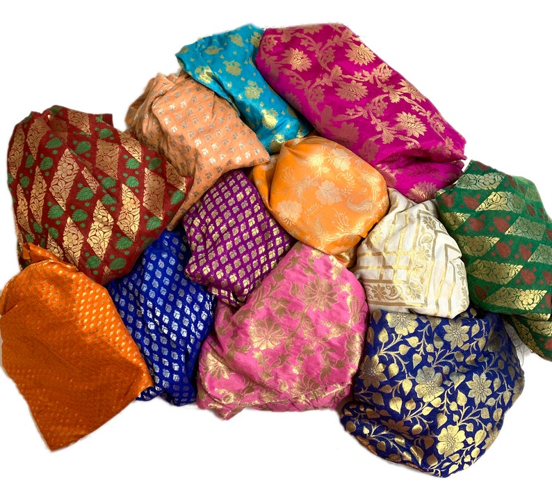 Exquisite Woven Fabric Bundles Decorative Textiles Bright | Etsy