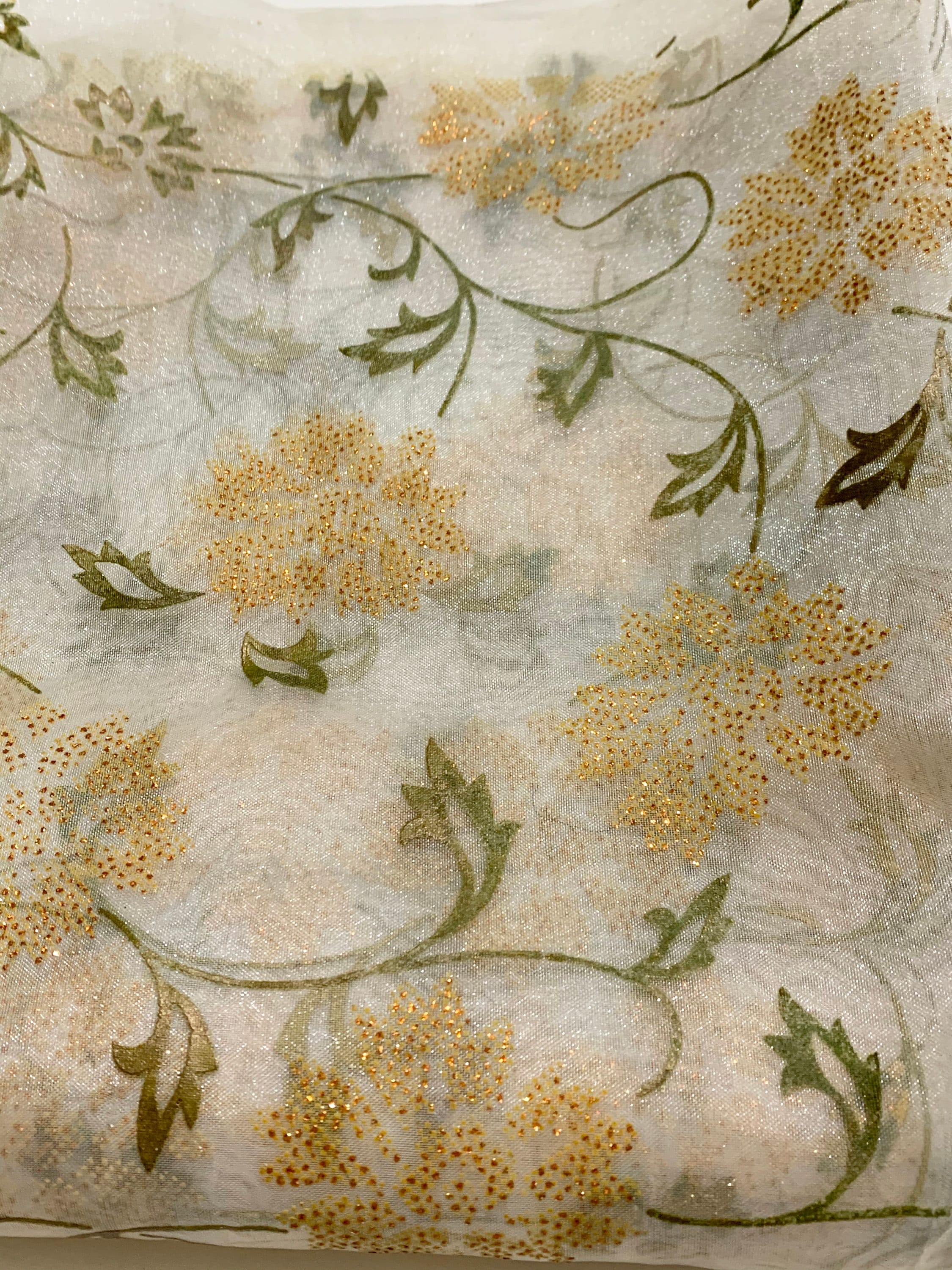 Embellished Sheer Indian Organdy Fabric Lightweight - Etsy