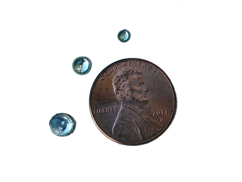 Clear / White Rhinestones Cabochon Smooth Non-faceted Flat - Etsy