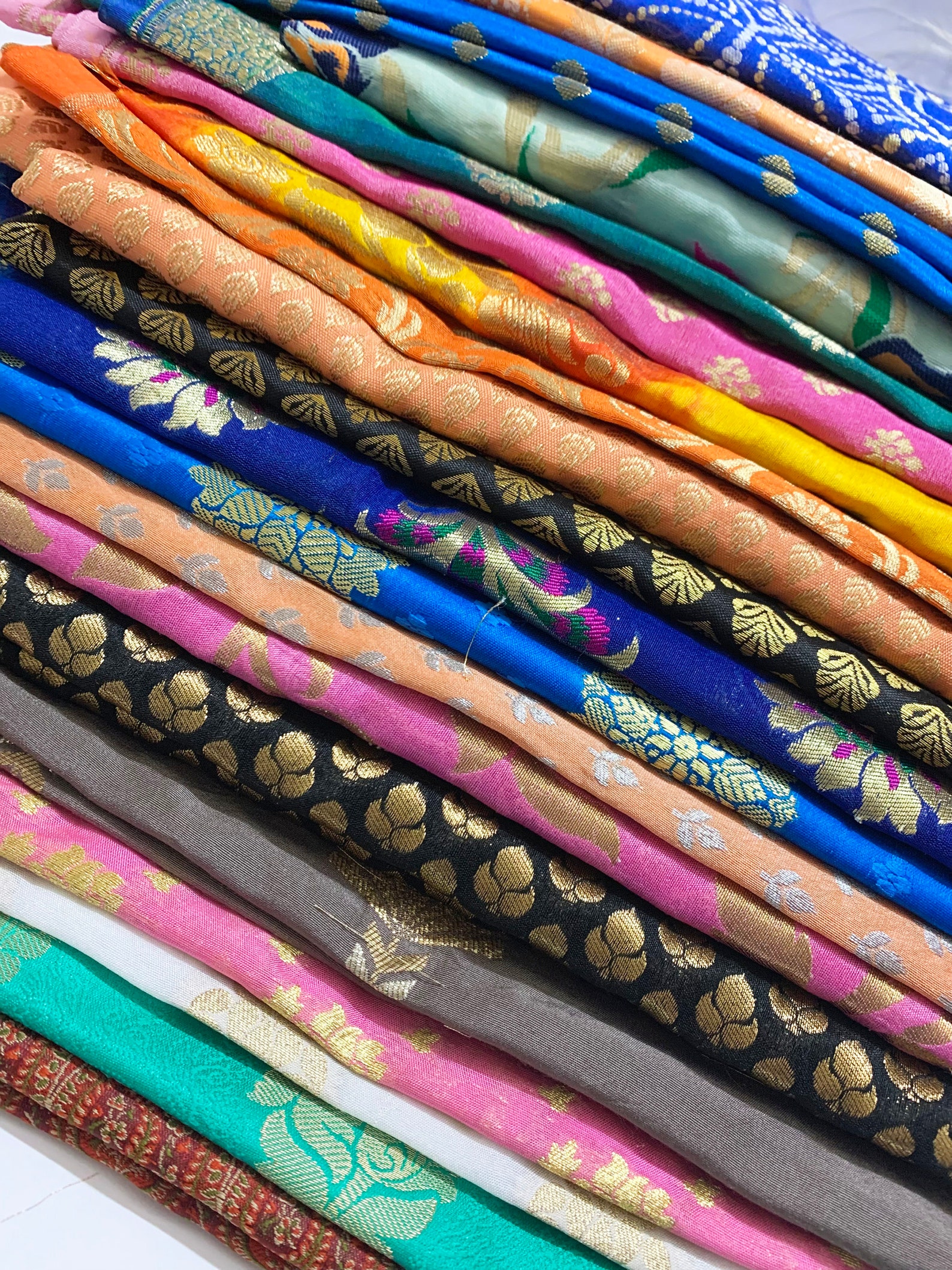 Exquisite Woven Fabric Bundles Decorative Textiles Bright | Etsy