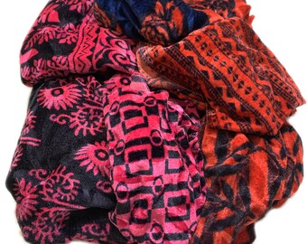 Printed Velvet Fabric - Etsy