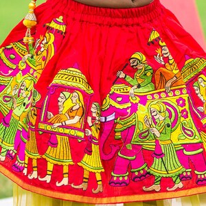 Ethnic Layered Tutu Indian Sari Skirt Cotton-net-tulle, Multicolored ...