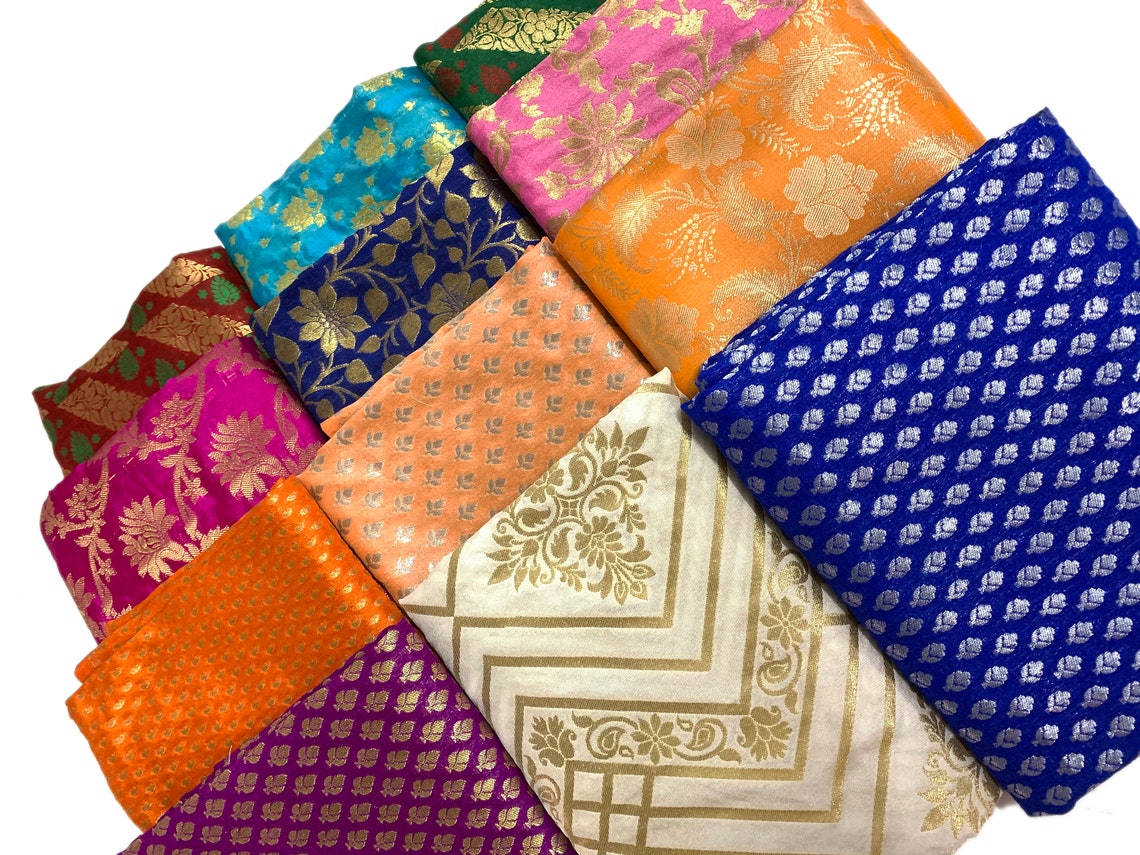 Exquisite Woven Fabric Bundles Decorative Textiles Bright | Etsy