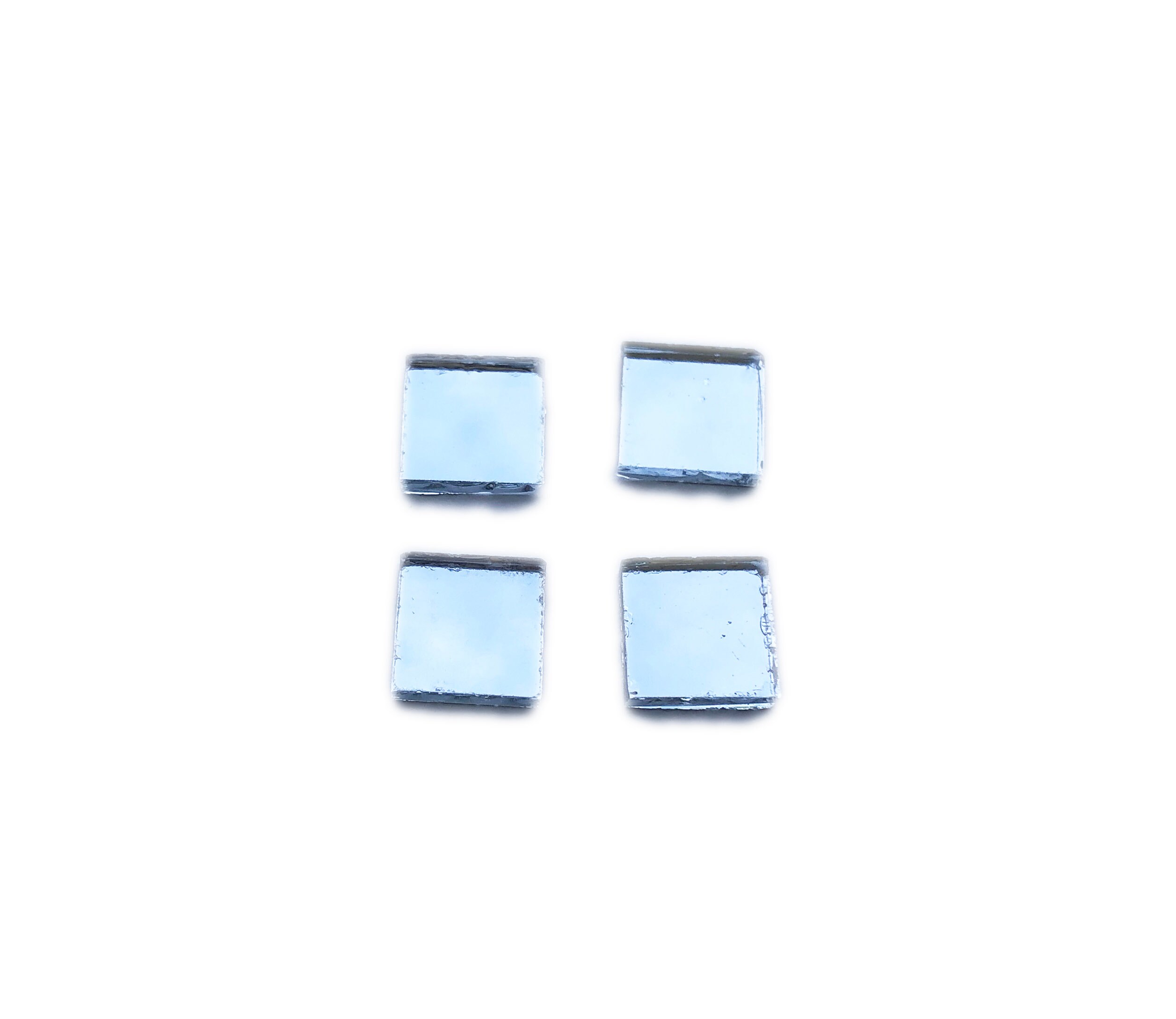 Square Mini Silver Glass Mirror Mosaic Tiles, Handcut Tiny Mirrors ...