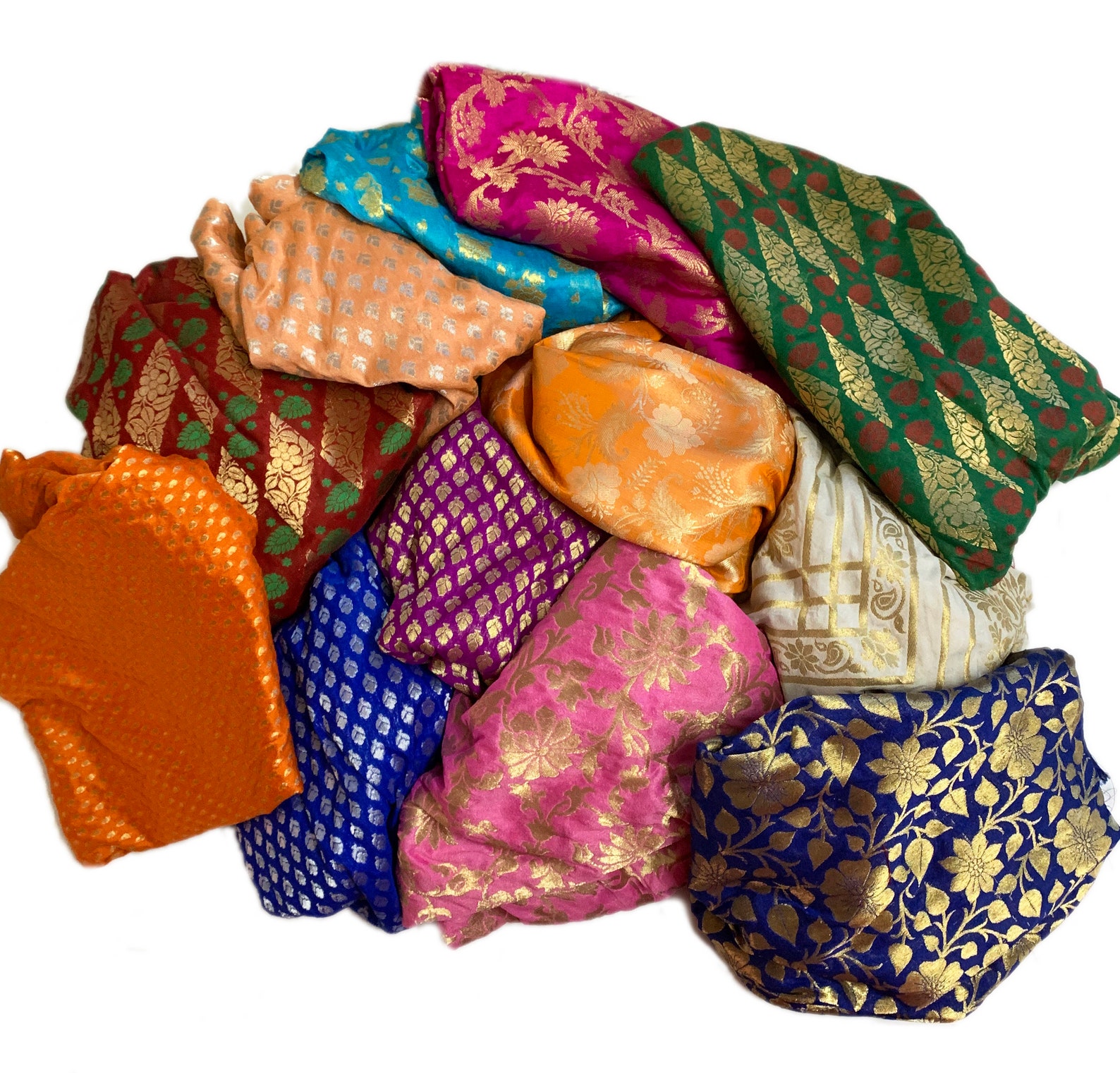 Exquisite Woven Fabric Bundles Decorative Textiles Bright | Etsy