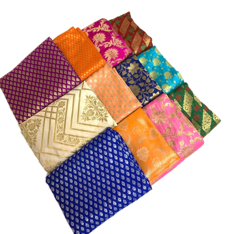 Exquisite Woven Fabric Bundles Decorative Textiles Bright | Etsy