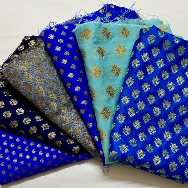 Blue Brocade - Etsy