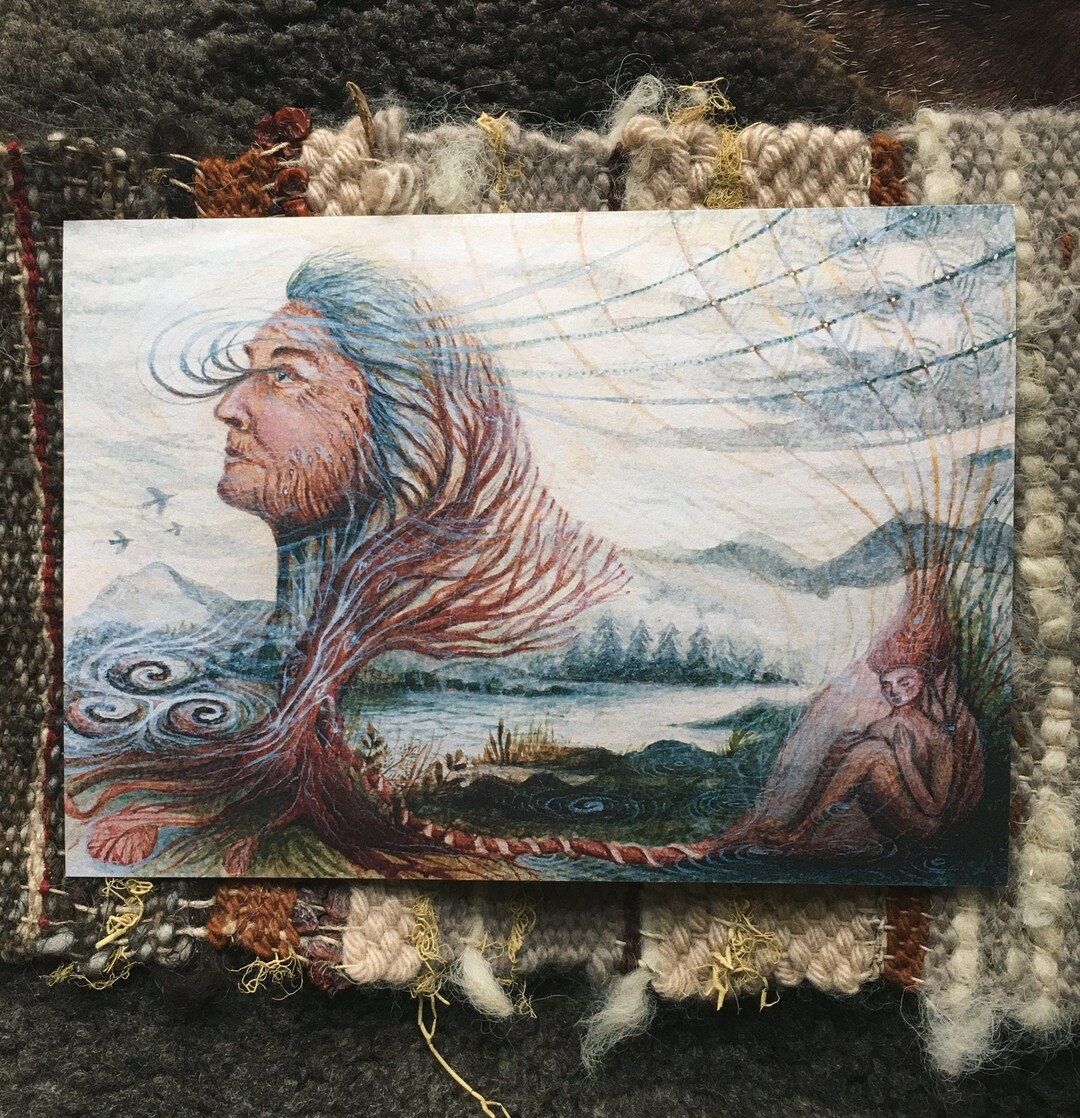Dreaming With the Cailleach - A5 Print - Crone, Wise Woman, Hag ...