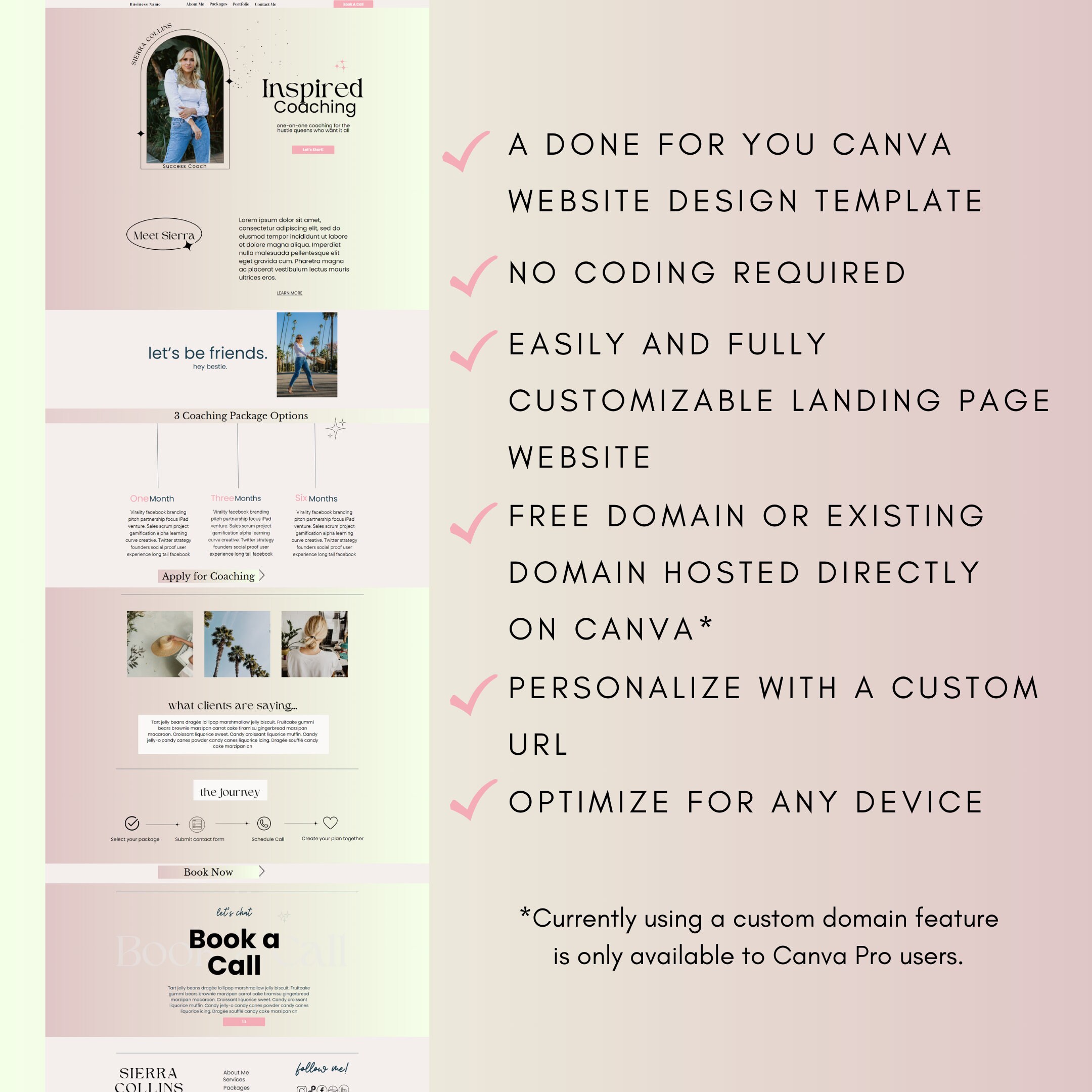 Canva Website Template, Website Template Canva, Business Website Template, Canva Landing Page ...