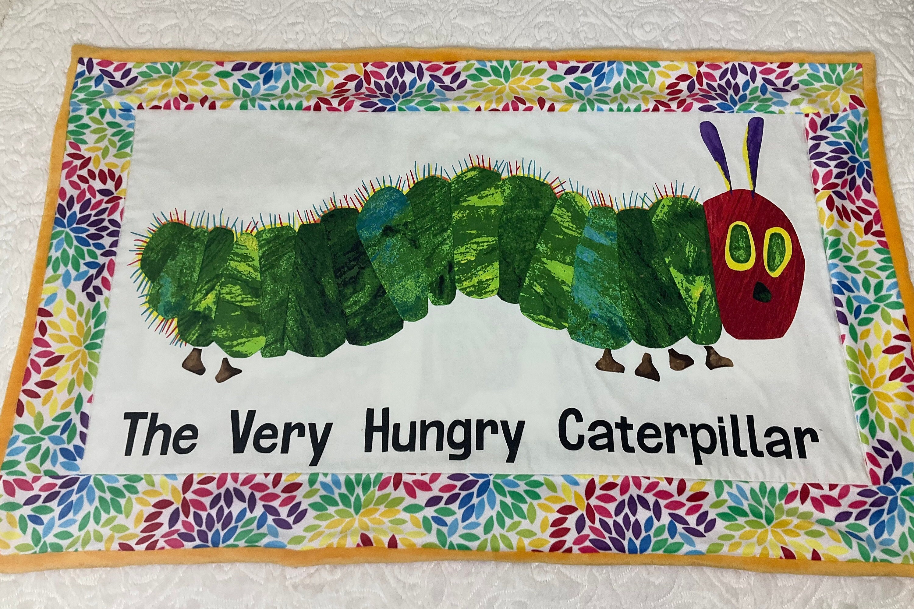 The Very Hungry Caterpillar Blanket / Reversible / Throw - Etsy