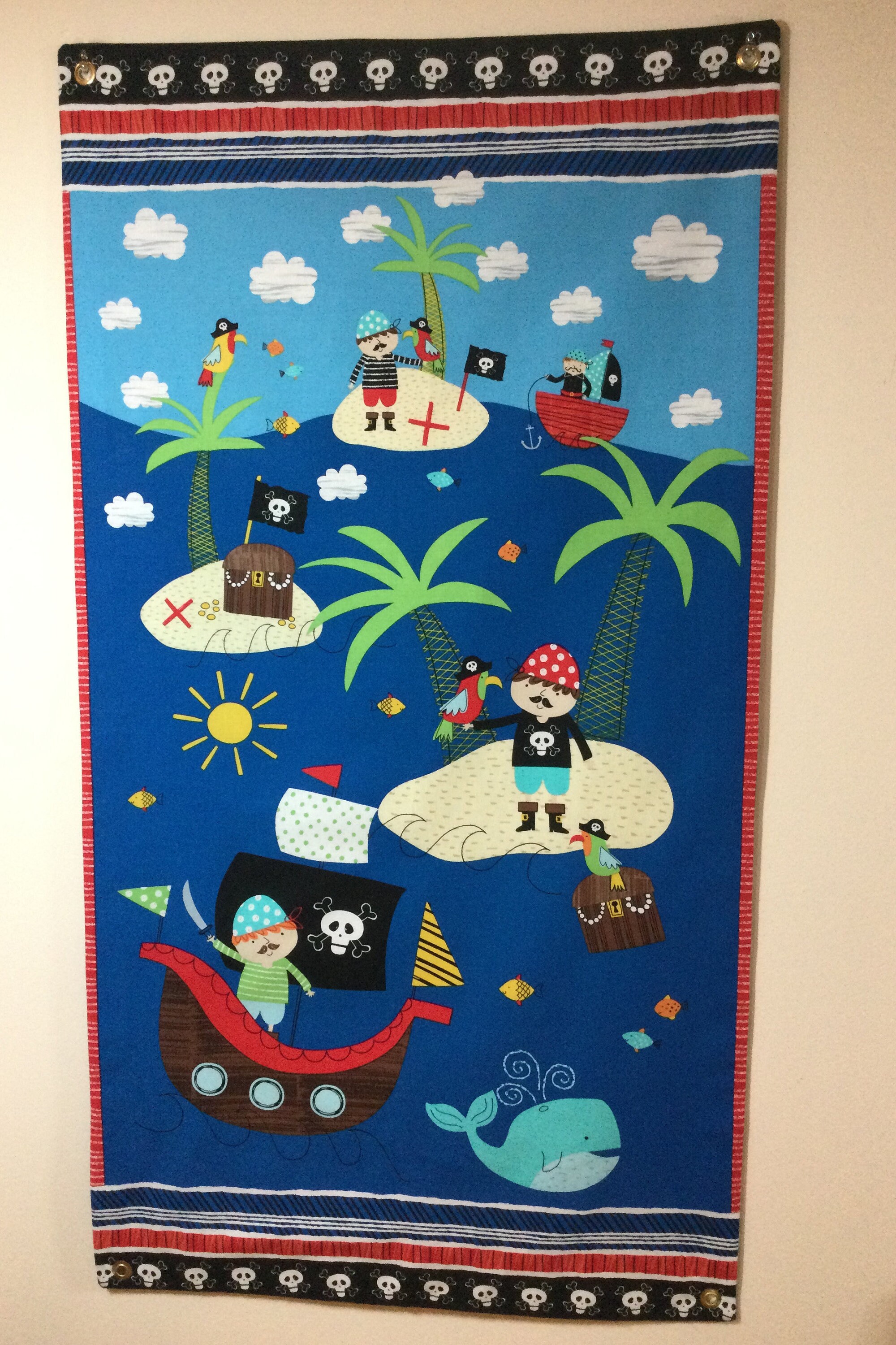 Pirate Themed Wall Tapestry Wall Art Wall Hanging - Etsy