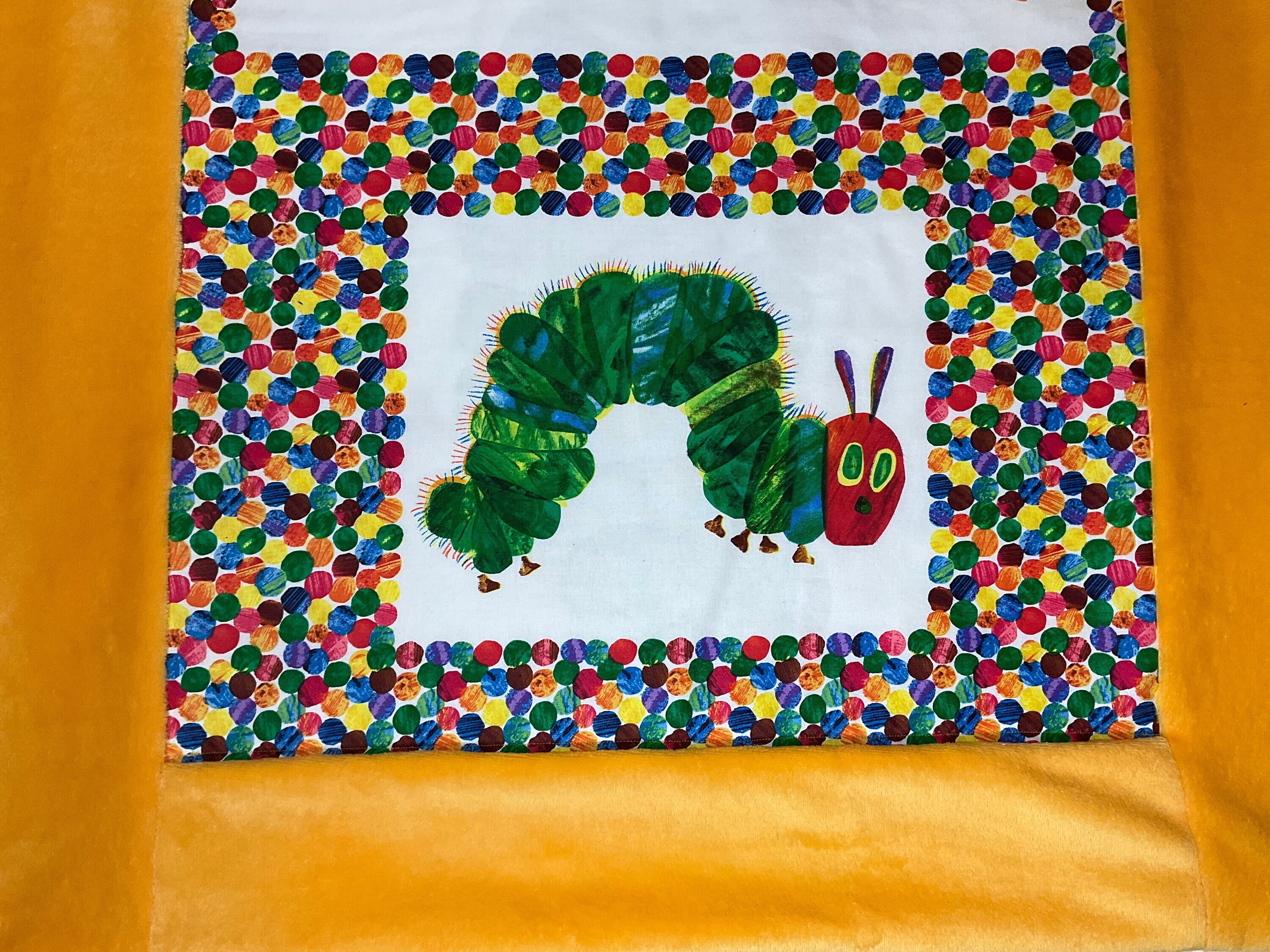 The Very Hungry Caterpillar Blanket / Reversible / Throw - Etsy