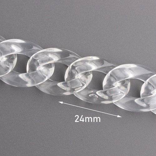 1ft Transparent Chain 30mm X 22mm Clear Chain Acrylic - Etsy