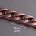 1ft Matte Bronze Plastic Chain Links, 23x17mm, Chunky Purse Chain ...