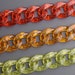 1ft Glitter Acrylic Chain in Bonfire, 23 X 17mm, Clear Red, Orange or ...