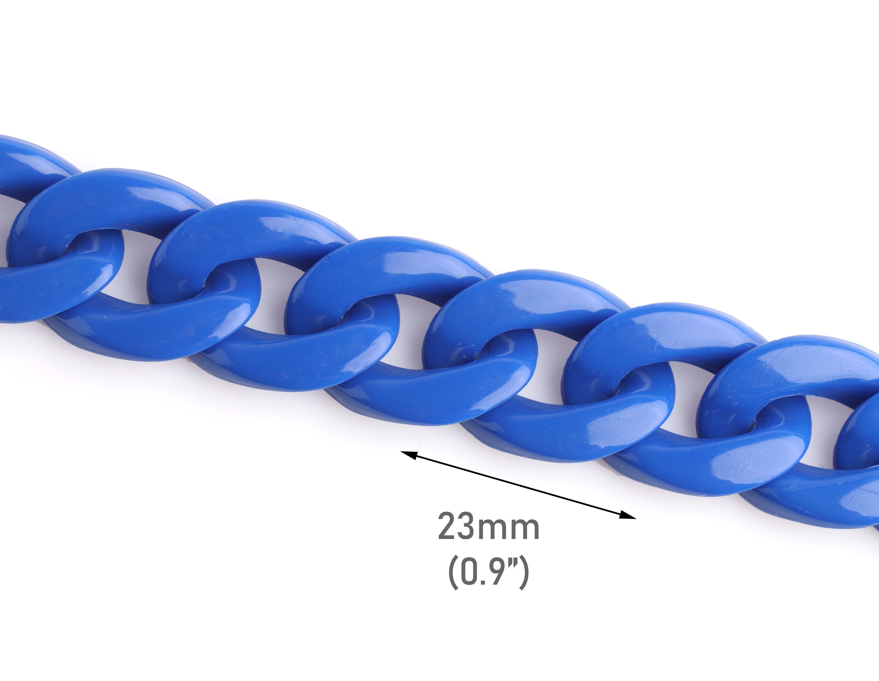 1ft Cobalt Blue Plastic Chain Links 23 X 17mm Loose Link - Etsy