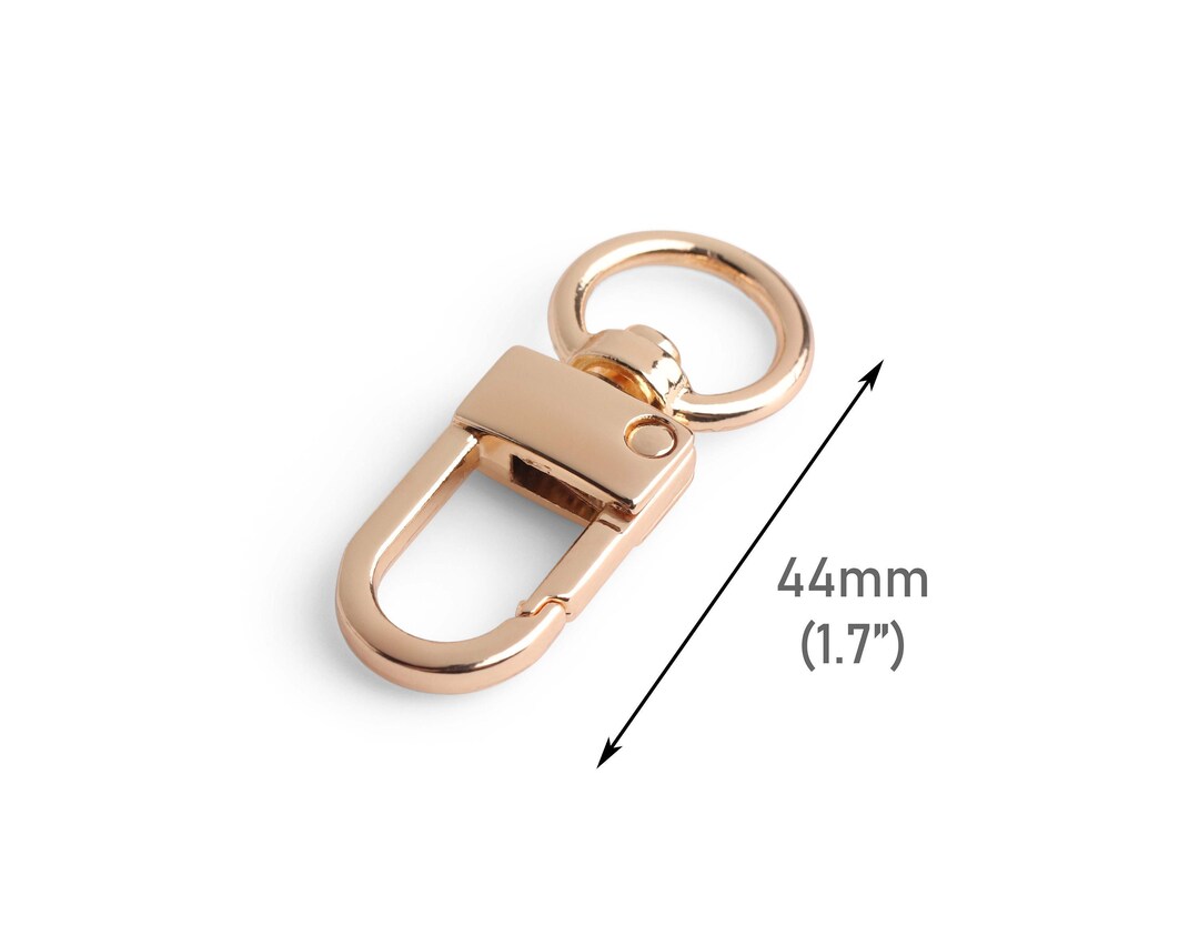 2 Designer Gold Snap Hooks With Swivel, 1.7" Inch, Metal, Replacement ...
