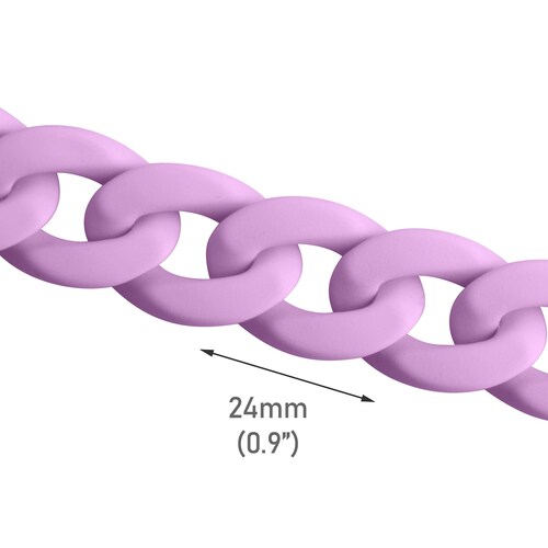 1ft Blush Pink Plastic Chain Links 23mm X 17mm Chunky - Etsy