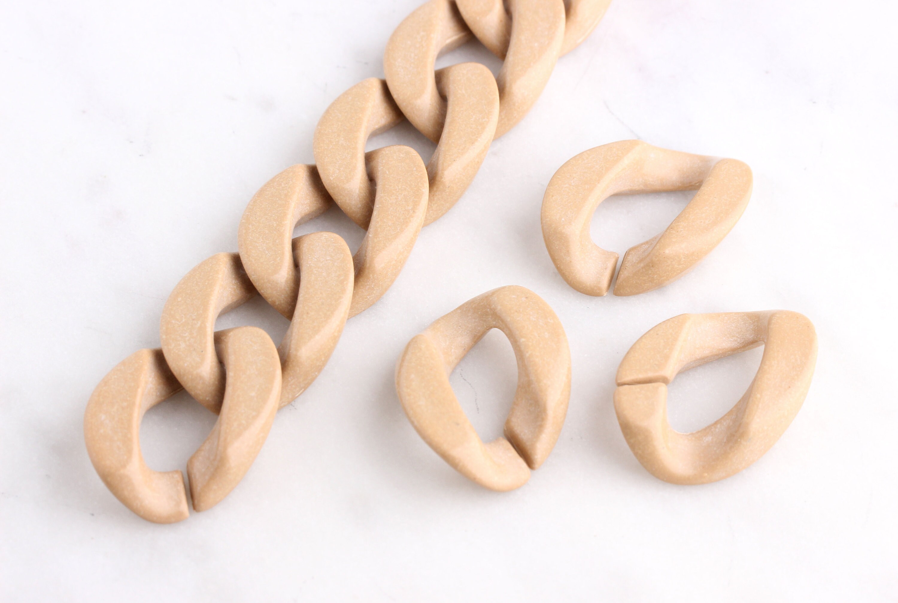 1ft Pale Brown Chunky Chain 30x22mm Plastic Chain Link | Etsy