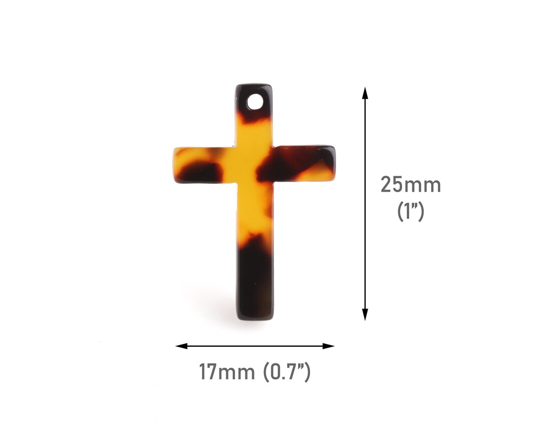 2 Cross Pendants for Women and Men, 25 X 17mm, 1 Inch Cross Charm Bulk ...