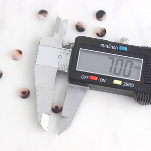 10 Tiny 7mm Coins, Acetate Charms Tortoise Shell Pattern, Coin Shape ...