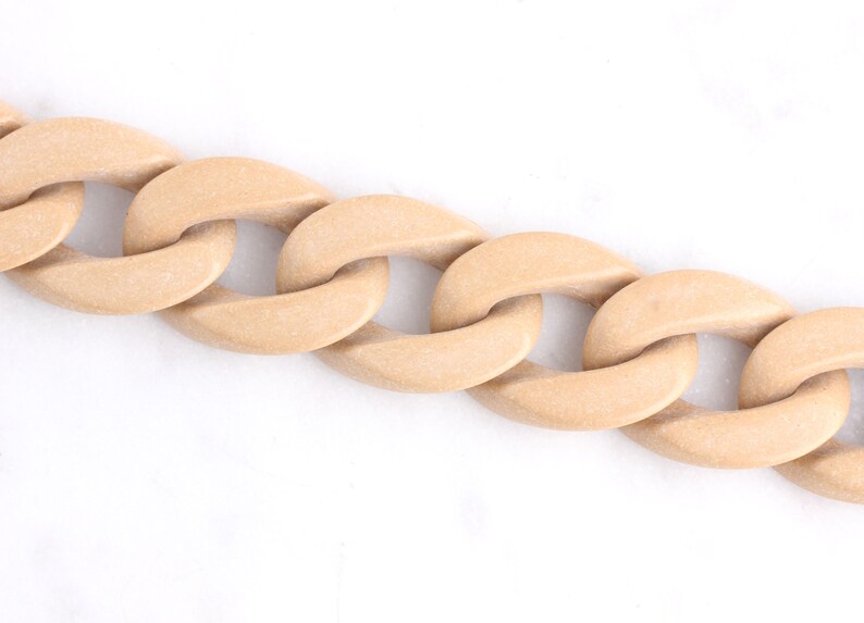 1ft Pale Brown Chunky Chain 30x22mm Plastic Chain Link - Etsy
