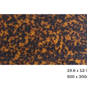 Large Tortoise Shell Sheet, 19.6 X 12 Inch, 2.5mm Thickness, Cellulose ...