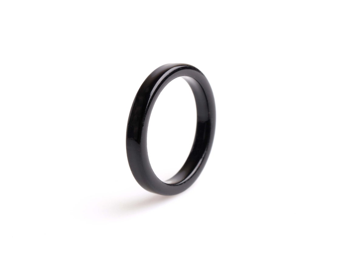 2 Black Ring Links 24.5mm 1 Inch Plastic O Ring - Etsy