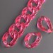 1ft Glitter Acrylic Chain in Hot Pink 23 X 17mm Transparent - Etsy
