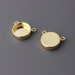 4 Round Bezel Cup Links, 10mm Bezel Setting, Gold Bezel Connector ...