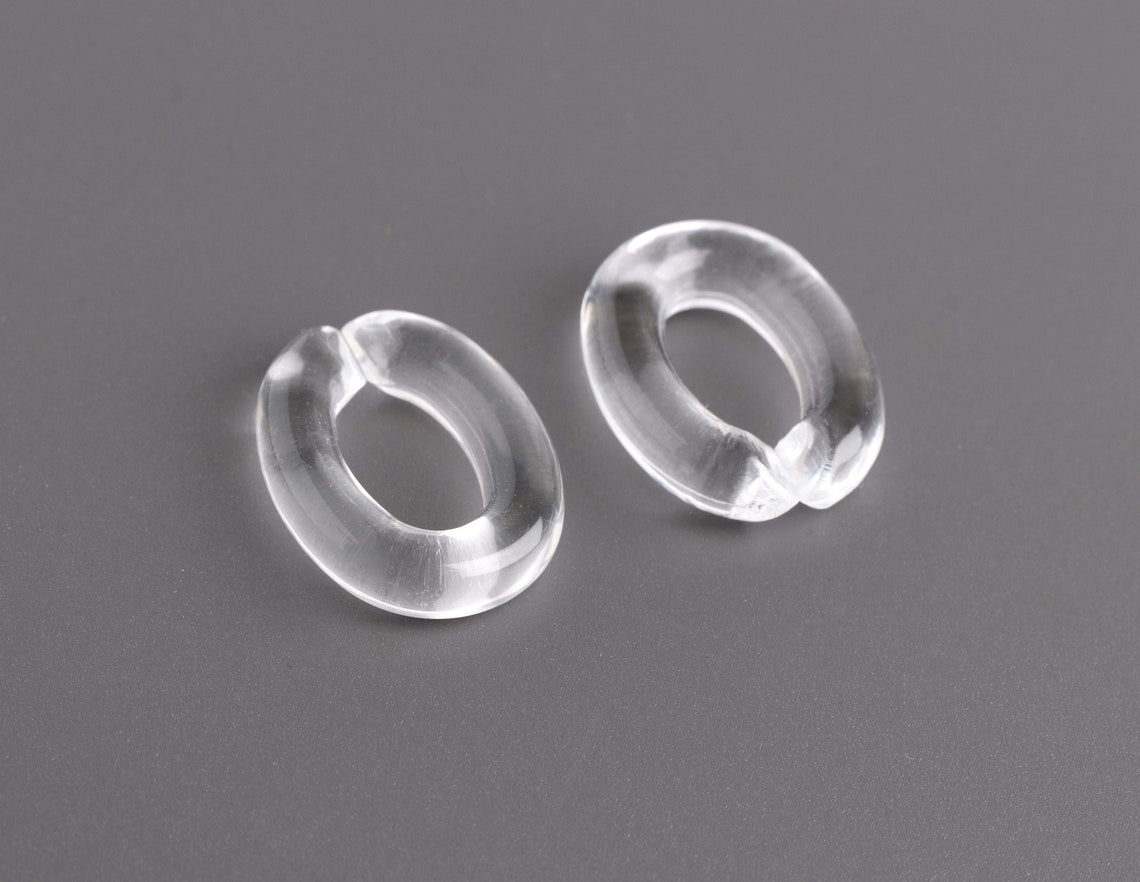 1ft Clear Chain Links, 24 X 17.5mm, Oval Cable Chain, Necklaces and ...