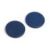 4 Dark Blue Circle Connectors, 22mm, Acetate Plastic, 2 Hole Beads ...
