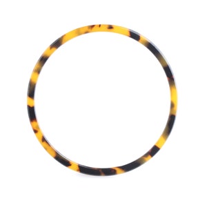 1 Tortoise Shell Bracelet, Thin and Skinny, Acetate Plastic, Tortoise Bangle Bracelet ...