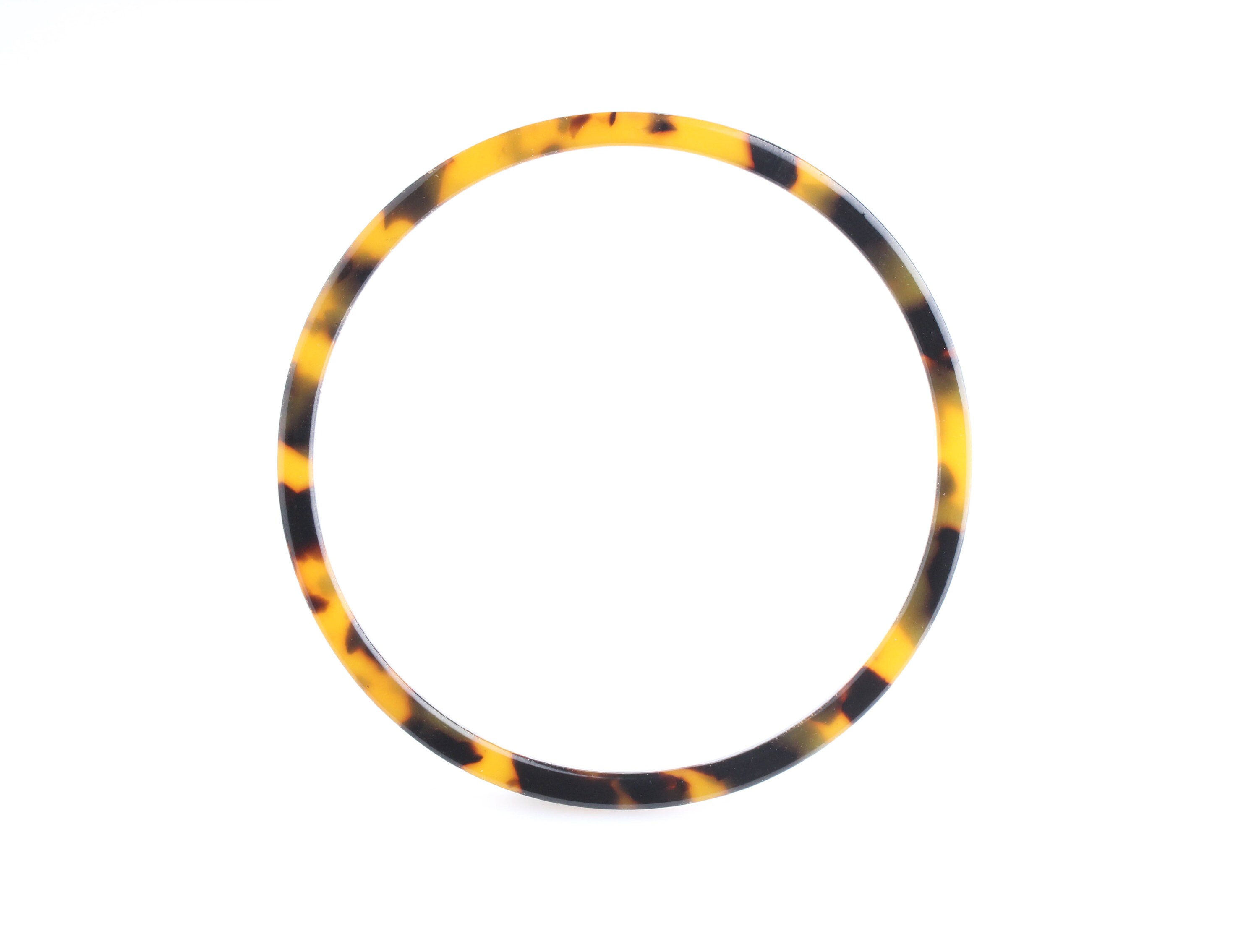 1 Tortoise Shell Bracelet Thin and Skinny Acetate Plastic - Etsy