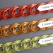 1ft Glitter Acrylic Chain in Bonfire, 23 X 17mm, Clear Red, Orange or ...