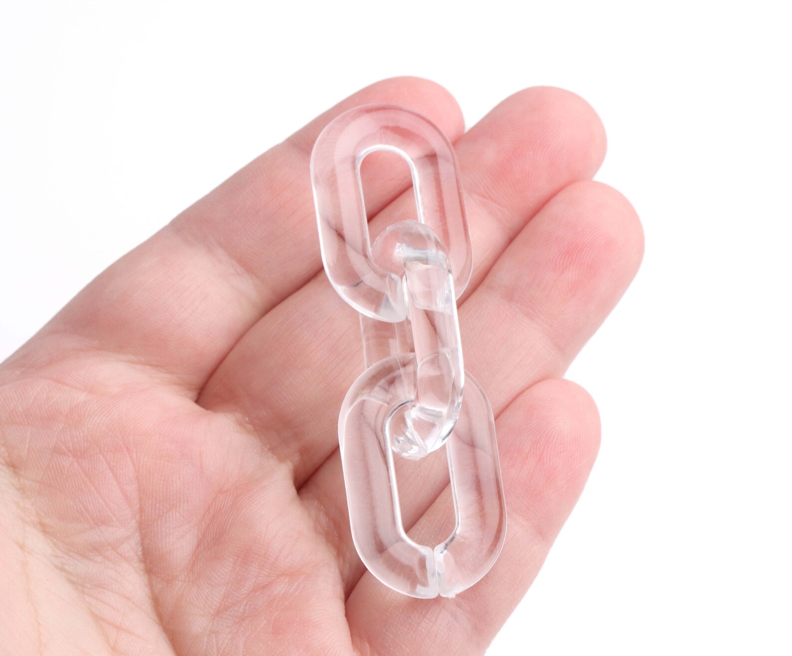 1ft Clear Plastic Chain Links 31 X 19mm Transparent Acrylic - Etsy