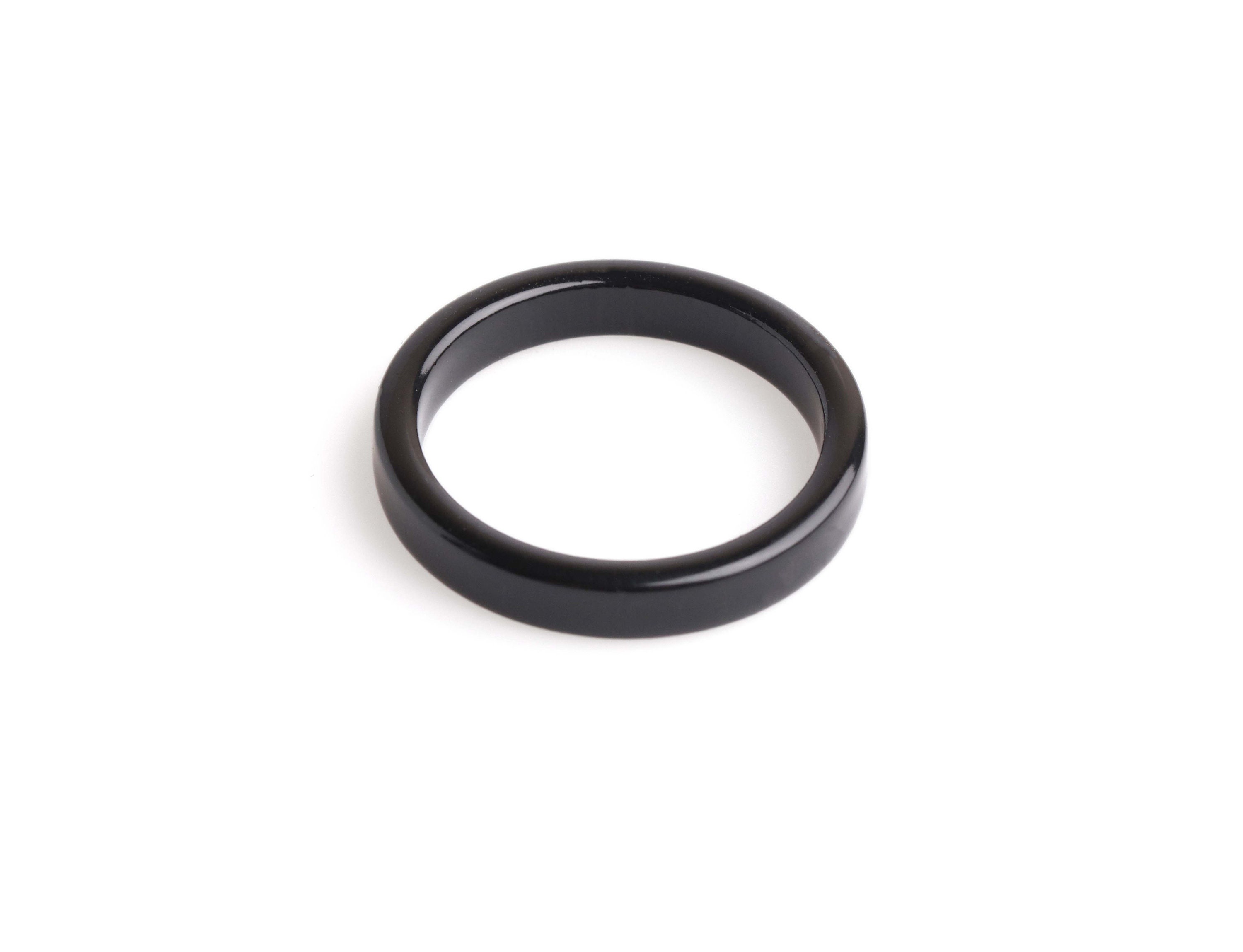 2 Black Ring Links, 24.5mm, 1" Inch, Plastic O Ring Circles, Bra Strap ...