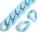 1ft Matte Light Blue Acrylic Chain Links, 24 X 17mm, Plastic Chain ...