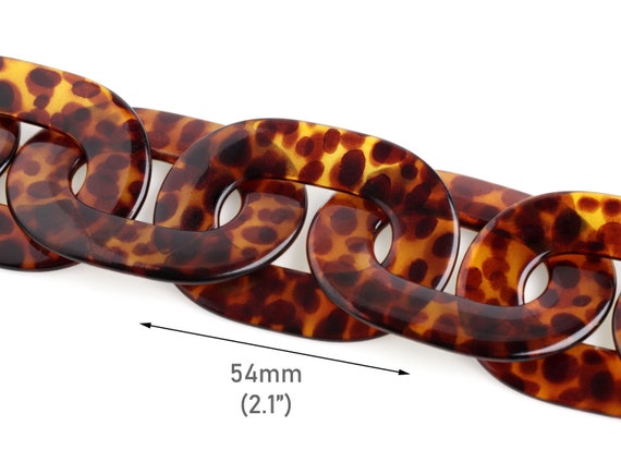 1ft Extra Large Tortoise Shell Chain 54 X 39.5mm Plastic - Etsy