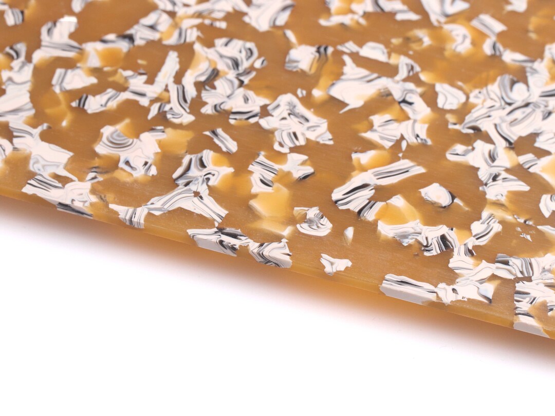 Yellow Sunflower Tortoise Shell Sheet, 19.6 X 8 Inch, 2.5mm Thick ...