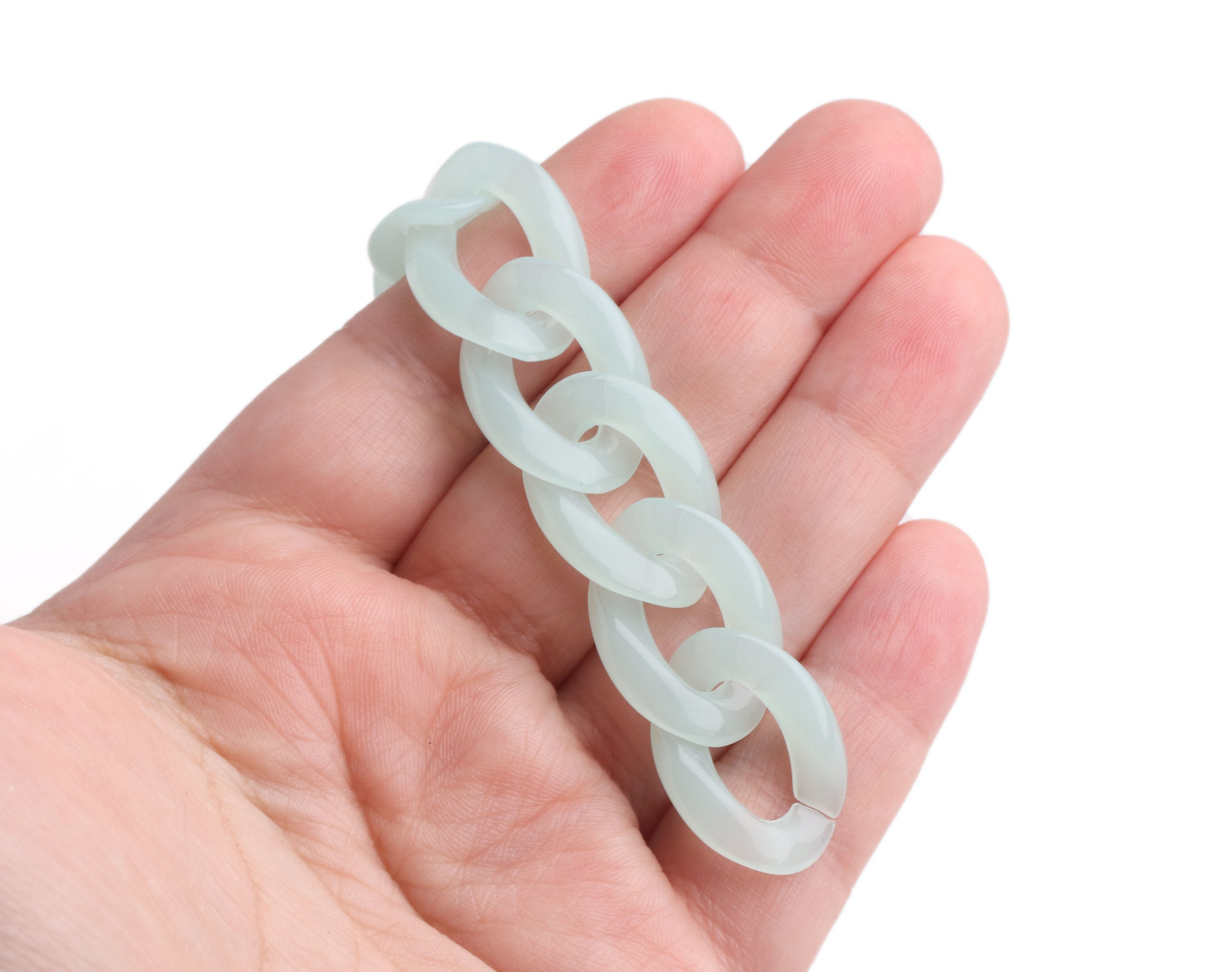 1ft Ethereal Acrylic Chain Links in Rainbow Pastels 23 X - Etsy