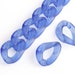 1ft Transparent Sapphire Blue Chain Links, 24 X 17mm, Chunky Chain ...