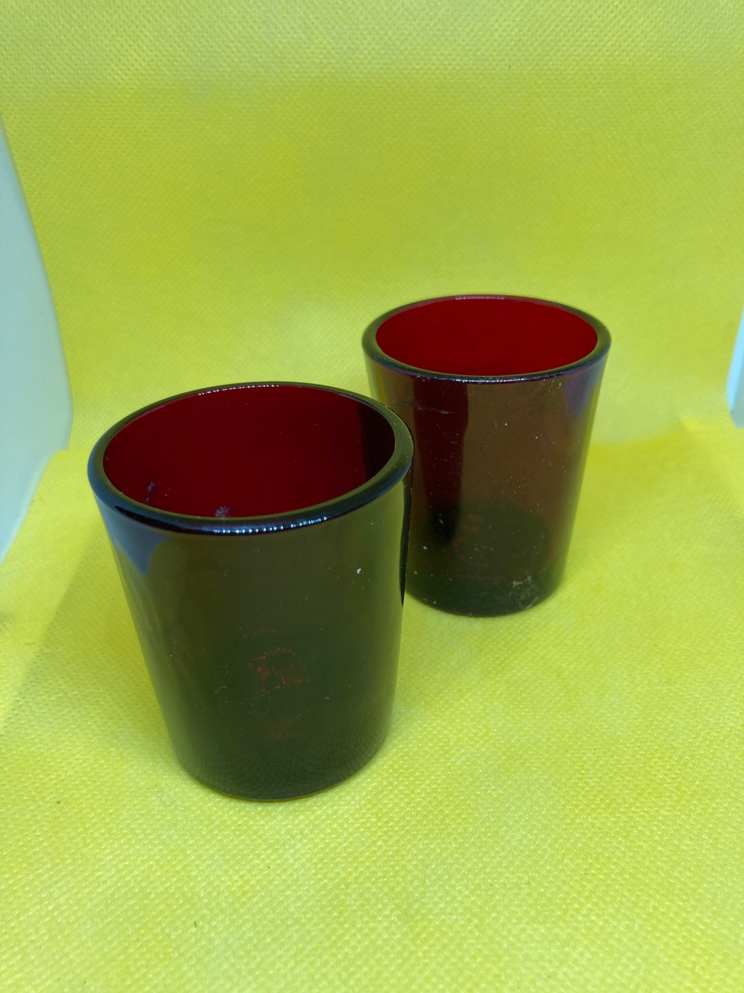 1950s Red Tea Light Cups - Etsy