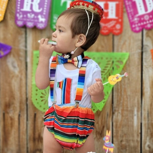Mexican Serape Outfit for Boy// First Fiesta Birthday//serape - Etsy
