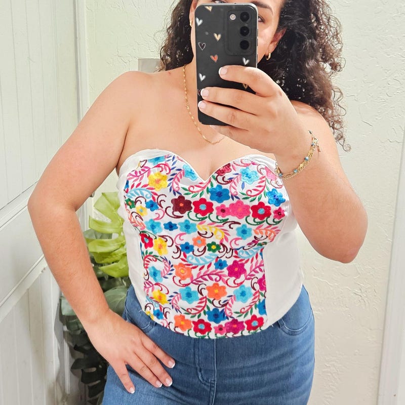 Small Mexican White Blouse - Etsy