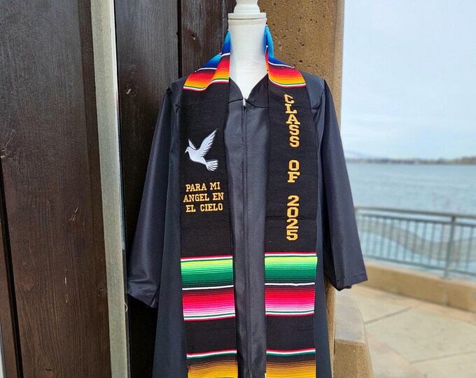 Stole 2025 Mexican Graduation Stole//serape Stole//mexican Floral Stole ...