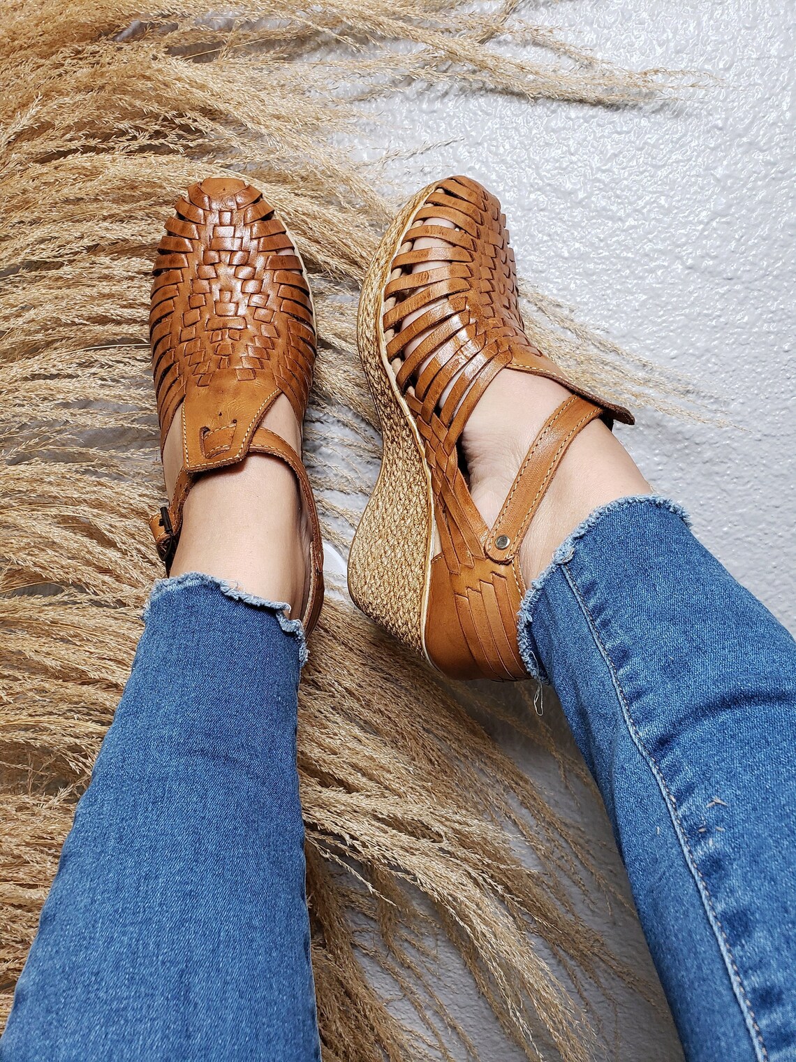 Hortensia Mexican Wedges/mexican Huarache//mexican Wedge Sandal ...